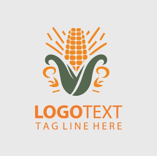Corn logo Royalty Free Vector Image - VectorStock
