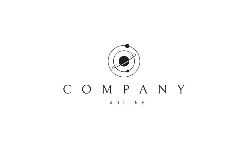 Set of solar system planets signed with names Vector Image