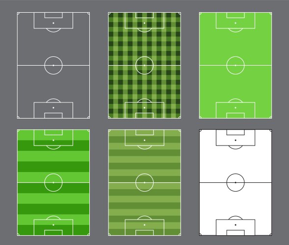 Soccer Field Dimensions and Layout Royalty Free Vector Image