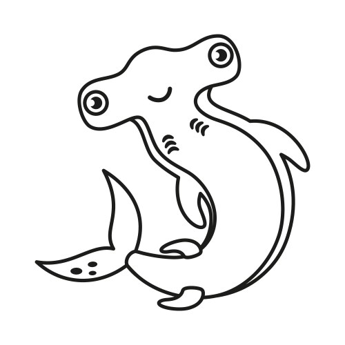 Hammerhead Outline Vector Images (over 180)