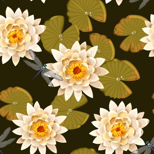 Floral seamless pattern Royalty Free Vector Image