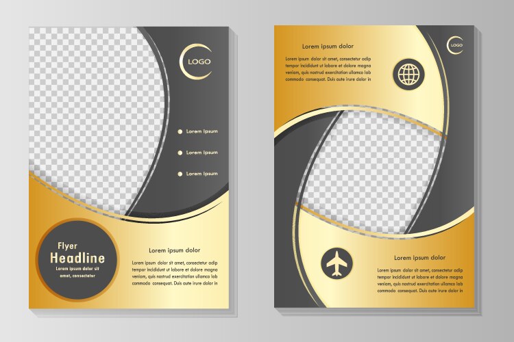 Cover page design template modern brochure layout Vector Image