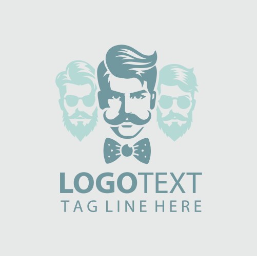 Gentle man logo Royalty Free Vector Image - VectorStock