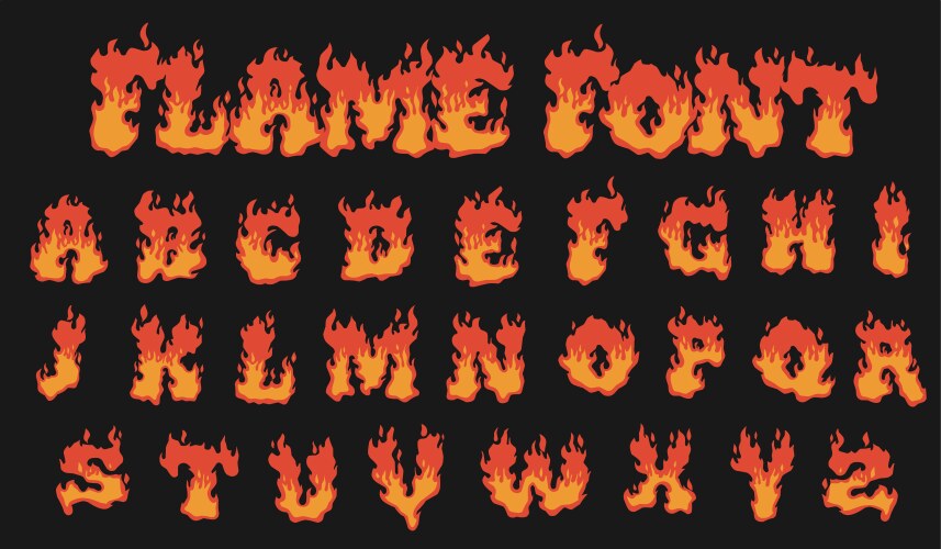 Flaming Fonts Images Canvas Fire Font. Letter S. PIXERS.NL