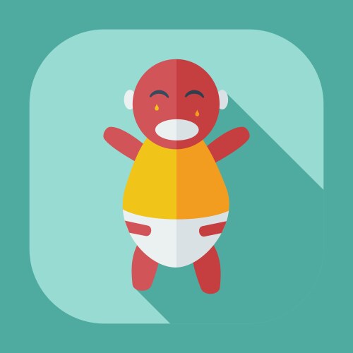 Flat modern design with shadow icons children Vector Image