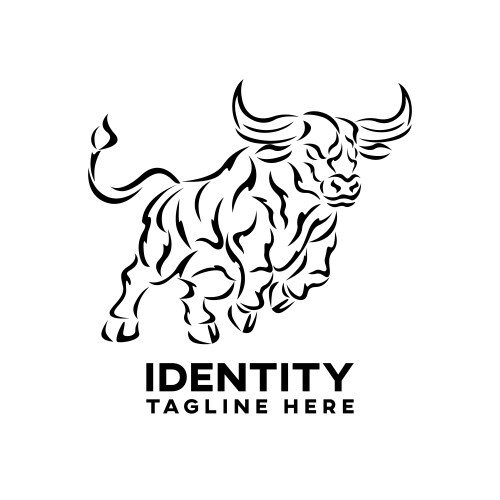 Evil bull head logo Royalty Free Vector Image - VectorStock