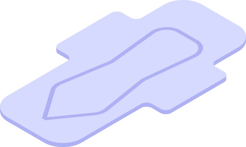 Feminine hygiene product sanitary pad lying Vector Image