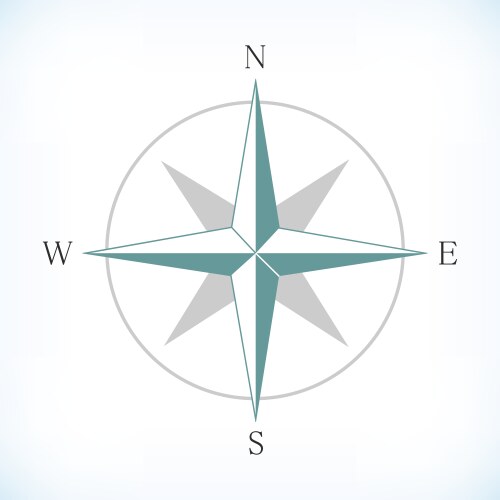 Wind rose compass Royalty Free Vector Image - VectorStock