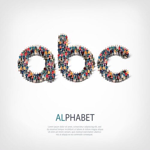 Human Alphabet Vector Images (over 16,000)
