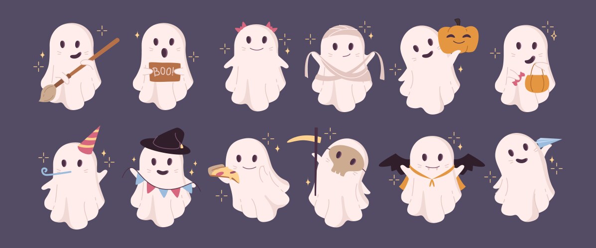 Cute Ghost Vector Images (over 60,000)