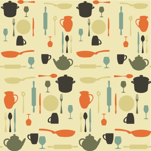 Kitchen items Royalty Free Vector Image - VectorStock