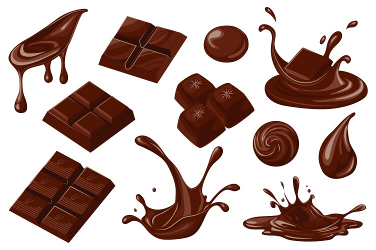 Chocolate set Royalty Free Vector Image - VectorStock