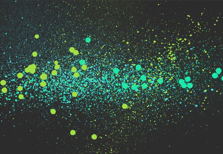 Graffiti spray painted green gradient background Vector Image