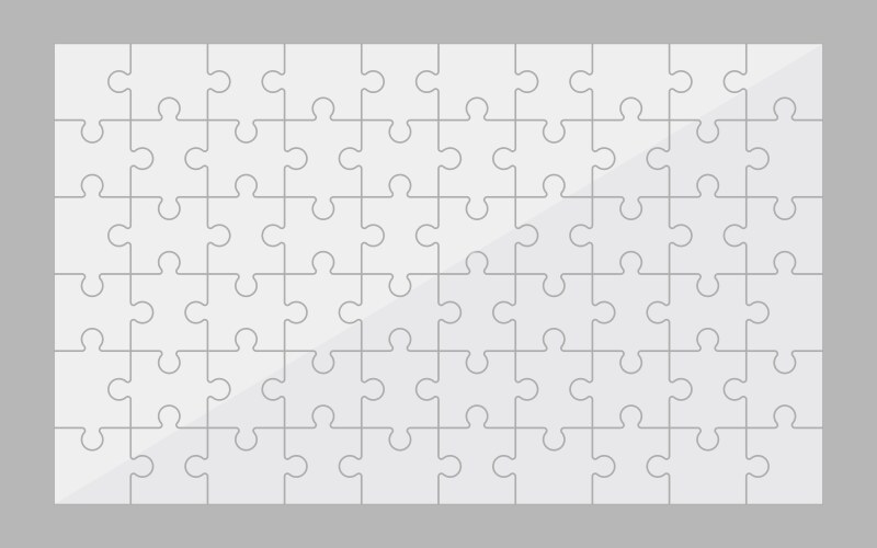 Jigsaw puzzle set of 100 pieces Royalty Free Vector Image