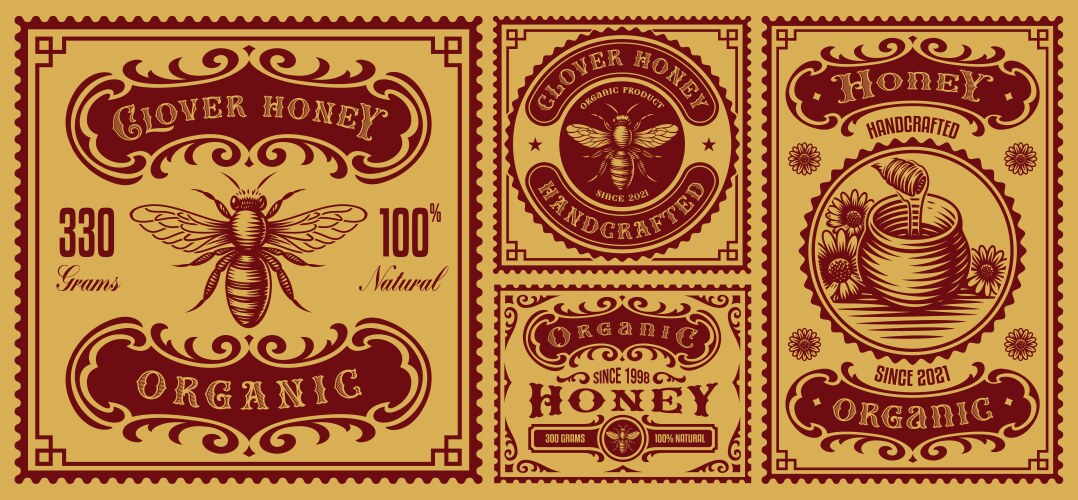 Honey Labels Vector Images (over 16,000)