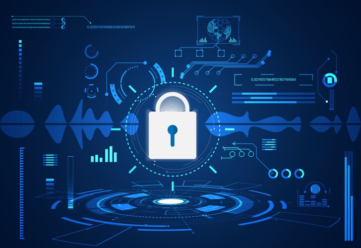 Technology futuristic frame virtual panel Vector Image Technology futuristic frame virtual panel Vector Image