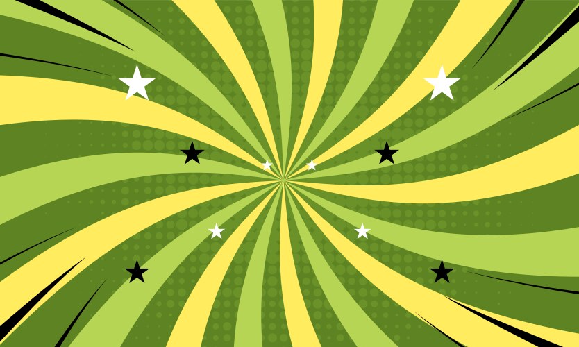 Flat comic style with stars background design Vector Image