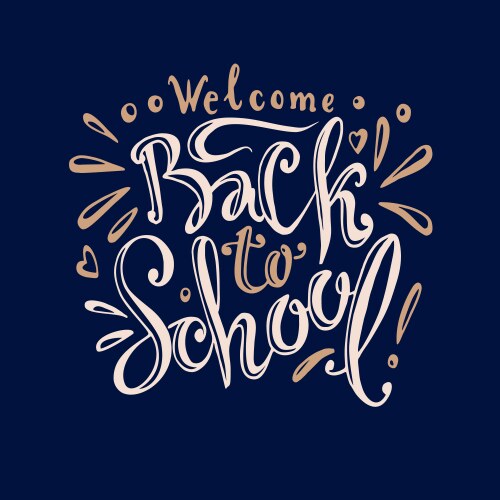 Big set welcome back to school labels Royalty Free Vector