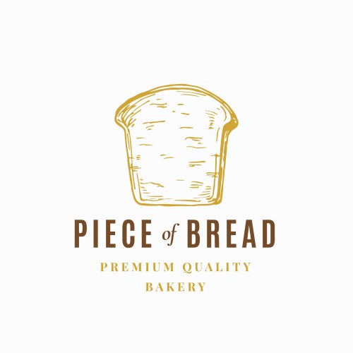Premium quality bread signs or logo Royalty Free Vector