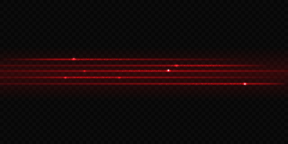 Red scanner lights Royalty Free Vector Image - VectorStock