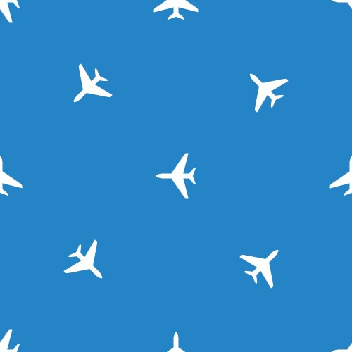 Seamless plane pattern Royalty Free Vector Image