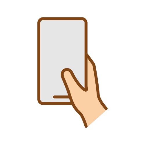 Call me hand icon Royalty Free Vector Image - VectorStock