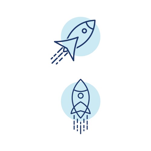 Rocket icon Royalty Free Vector Image - VectorStock