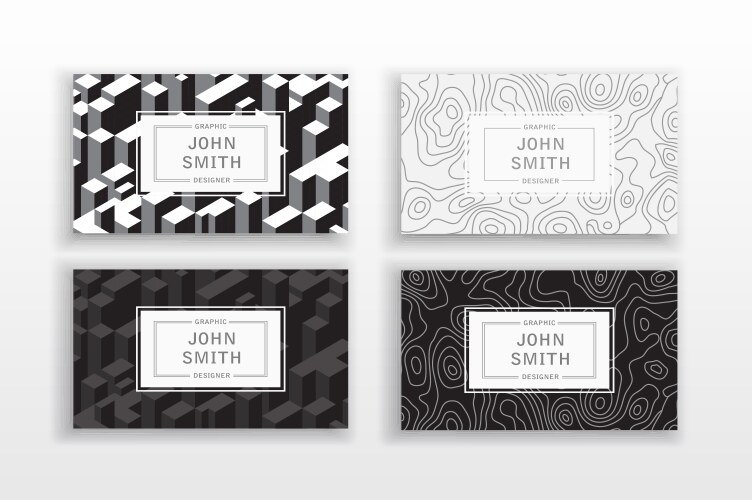 Business card background collection Royalty Free Vector