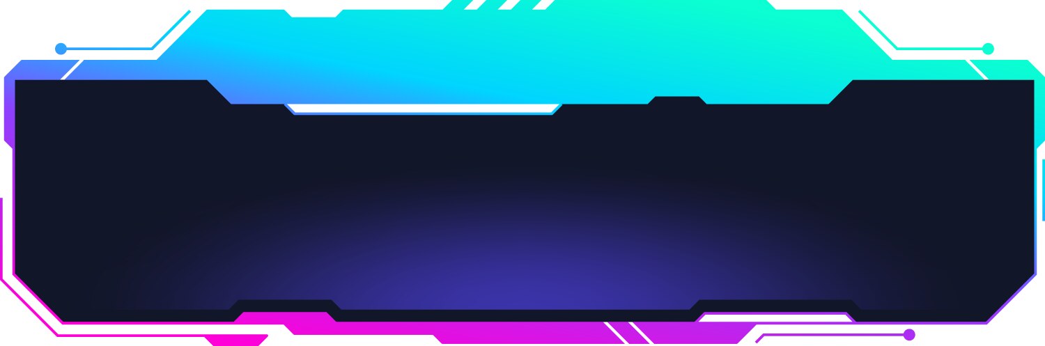 Blue digital hud text box template futuristic Vector Image