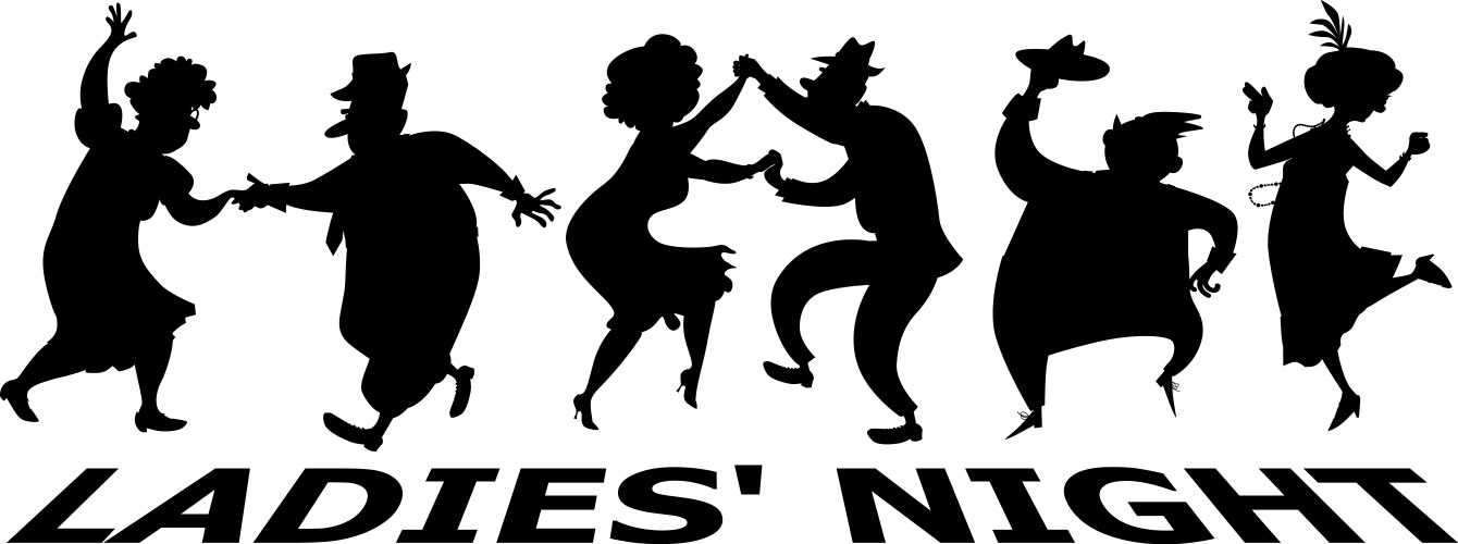 Ladies Dancing Silhouette Vector Images (over 3,900)