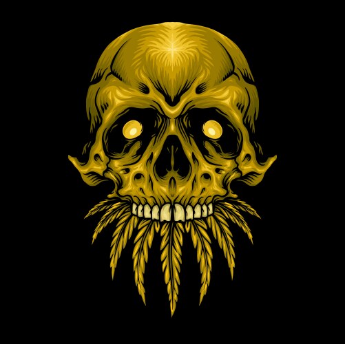 Cannabis Skull Vector Images (over 960)