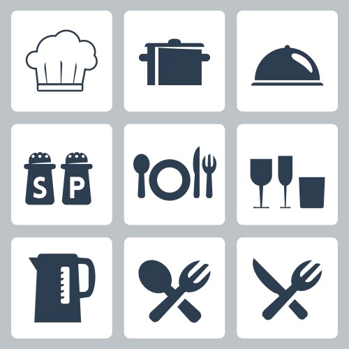 Tableware Royalty Free Vector Image - VectorStock