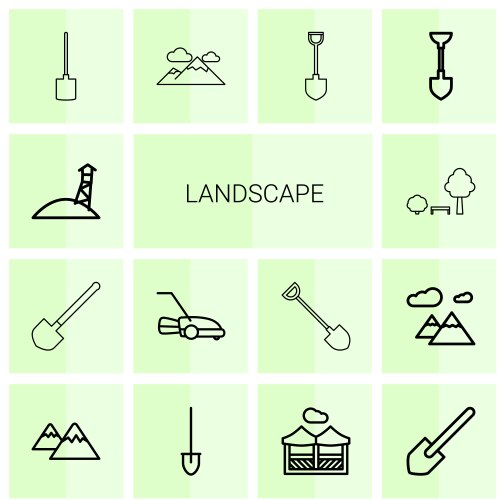 Free Landscape Symbols Vector Images (over 5,400)