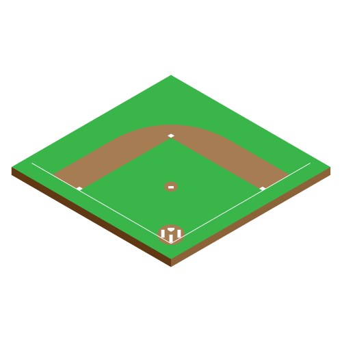 Baseball field Royalty Free Vector Image - VectorStock