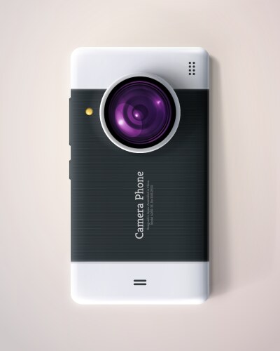 Ui ux design camera app for mobile shooting modes Vector Image