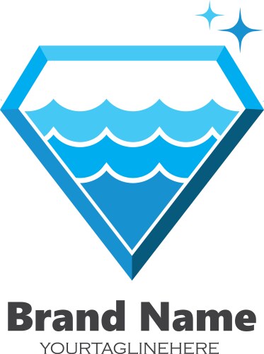 Diamond Water Logo Vector Images (over 490)