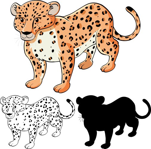 Leopard Outline Vector Images (over 5,500)