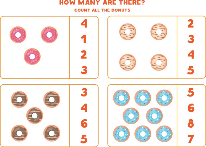Donut Numbers Vector Images (over 950)