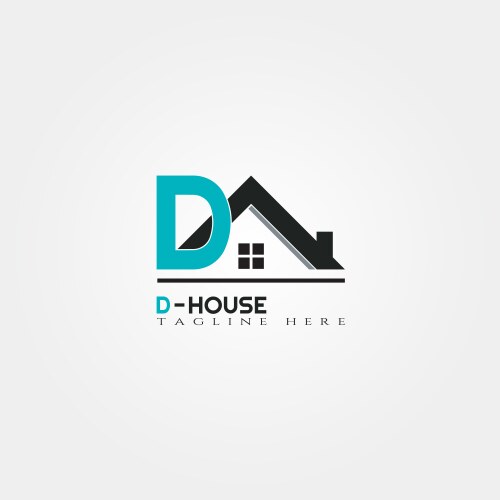 House repair logo design template isolated Vector Image