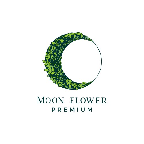 Moon Flower Logo Vector Images (over 2,200)
