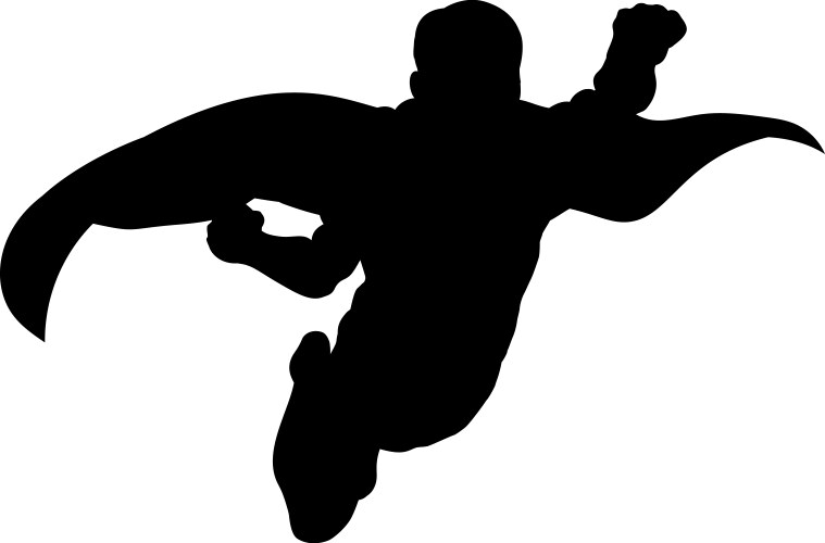 Barmen waiter with empty tray silhouette Vector Image