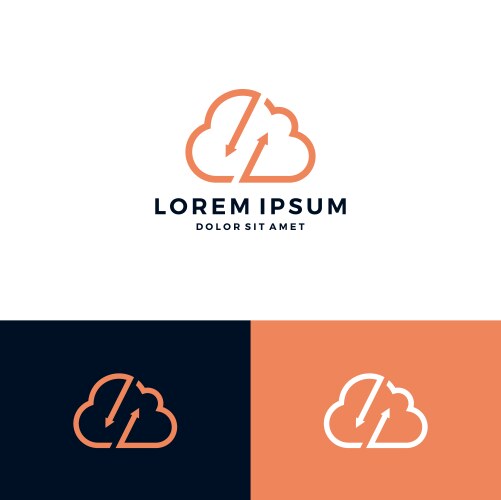 Message cloud logo Royalty Free Vector Image - VectorStock