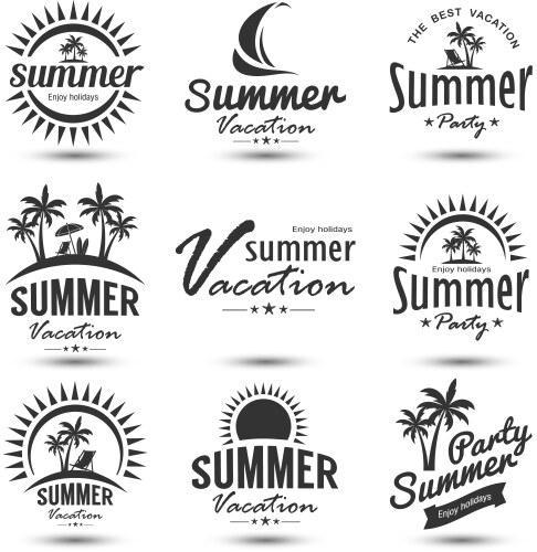 Summer emblem Royalty Free Vector Image - VectorStock