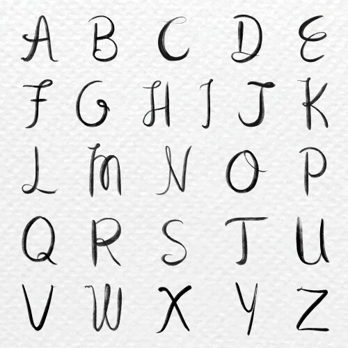 Gold calligraphy letter r capital font Royalty Free Vector