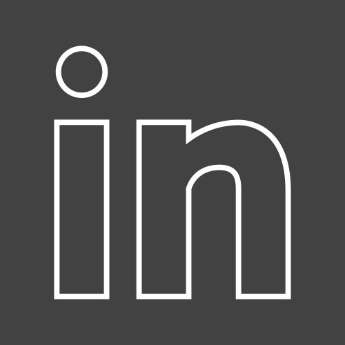 Black Linkedin Icon Vector Images (over 1,400)