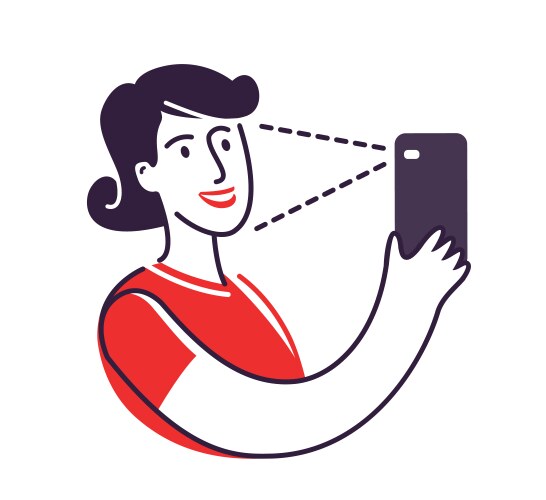 Two Factor Authentication Verification Isolated Vector Image