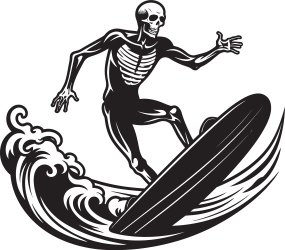 Skeleton Surfing Vector Images (over 4,200)