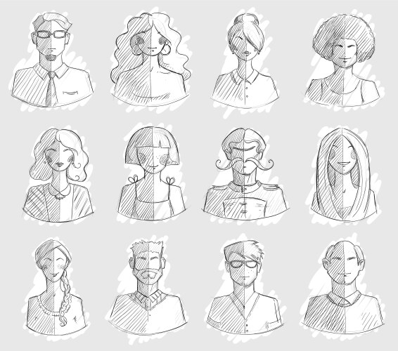 Sketch Avatar Vector Images (over 20,000)