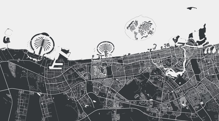 Dubai City Map Vector Images (over 290)