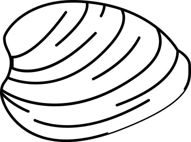 Clam Outline Vector Images (over 2,500)
